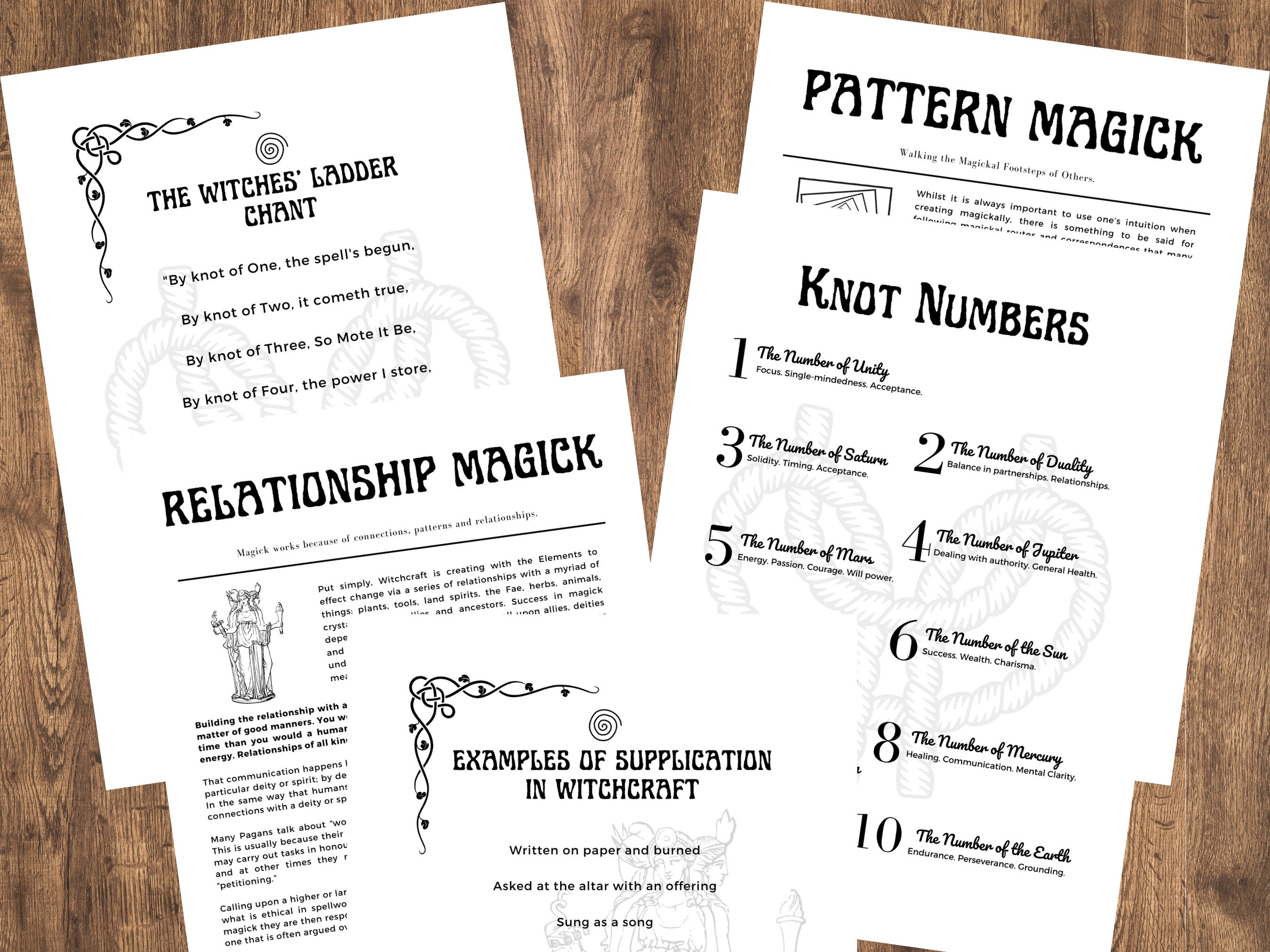 Printable Grimoire Pages | Build Your Own Grimoire | Book of Shadows ...