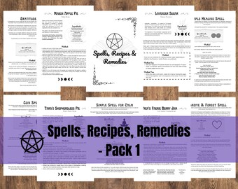 Printable Grimoire Pages Build Your Own Grimoire Book of Shadows the Cemetery Witch Learn ...