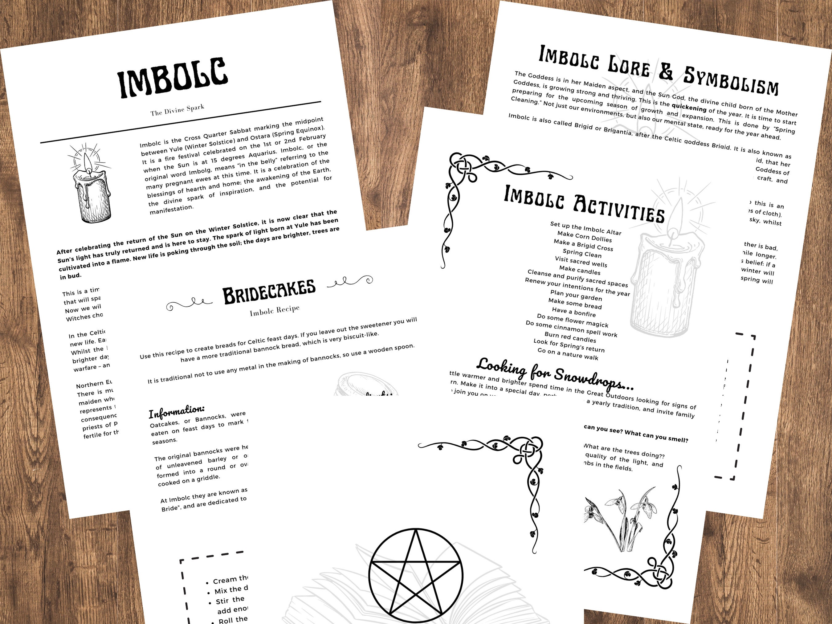 Printable Grimoire Pages Build Your Own Grimoire Book of Shadows the Cemetery Witch Learn ...