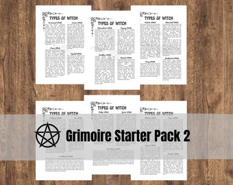 Printable Grimoire Pages Build Your Own Grimoire Book of Shadows the Cemetery Witch Learn ...