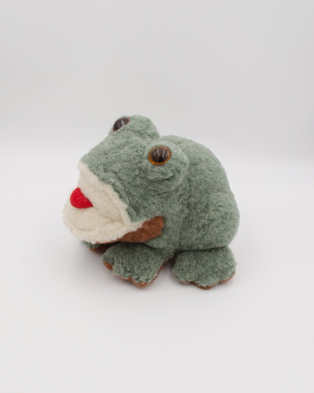 Kid's Toy Made From Wool / Sitting Frog / Wool Frog / Wool Animal Toy ...
