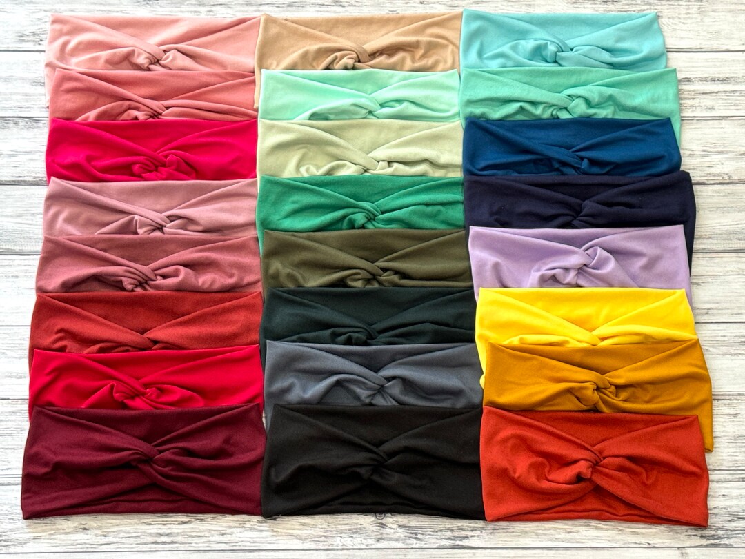 The Knotted Solid Color Headband - Etsy