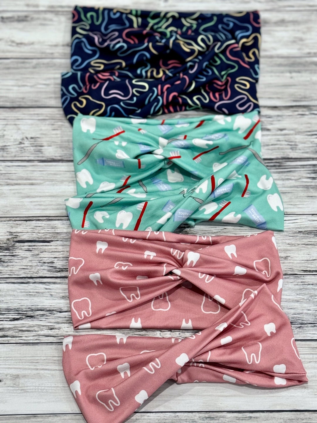 The Dental Print Knotted or Double Twist Headbands - Etsy
