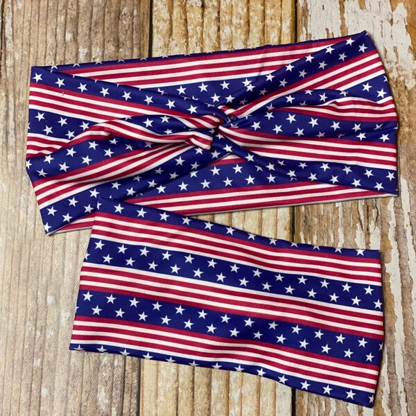 American Flag Headband - Etsy