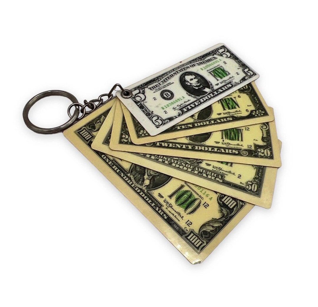 Vintage United States Currency Bill Keychain American US Money Notes ...