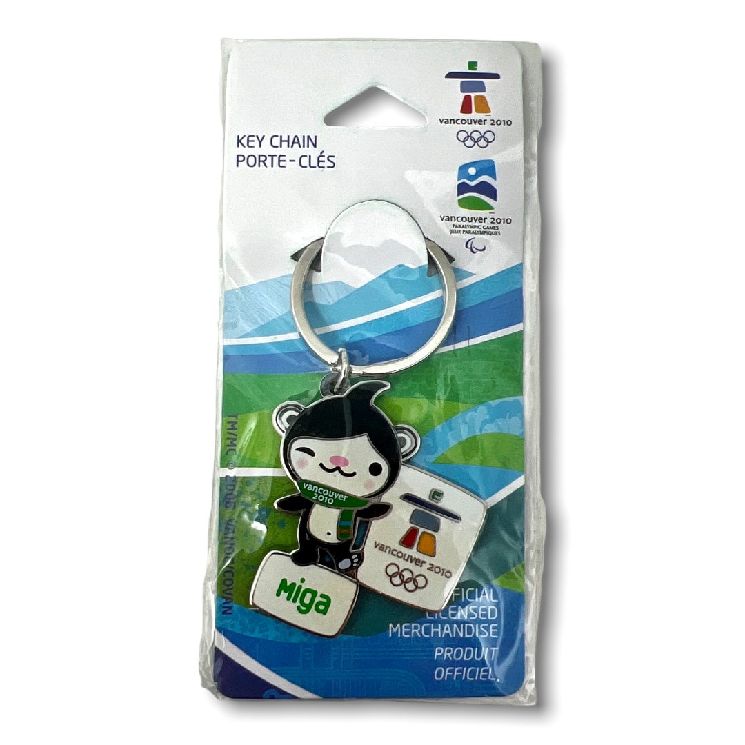 Vancouver 2010 Olympics Officially Licensed Metal Miga Mascot Keychain New Etsy