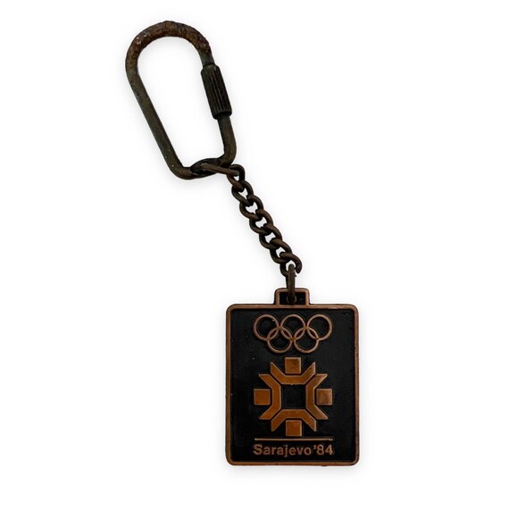 Sarajevo 1984 Olympic Games Keychain Official Merchan… - Gem
