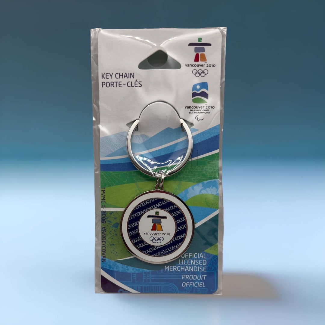 Vancouver 2010 Olympics Metal Circle Keychain - Etsy