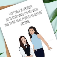 Gilmore Girl Birthday Card Where You Lead, I Will Follow Card TV Series ...