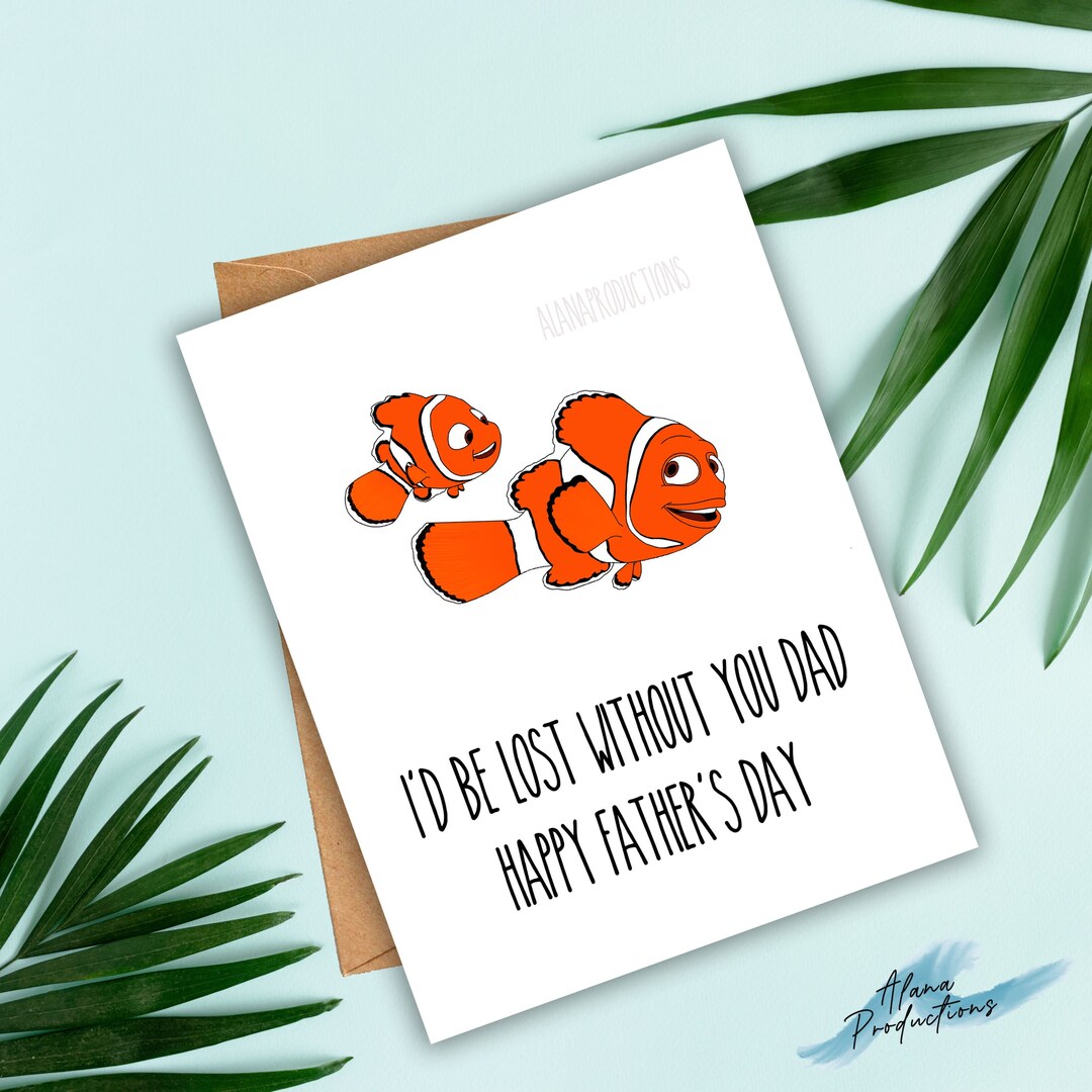 Finding Nemo Father's Day Card - Etsy