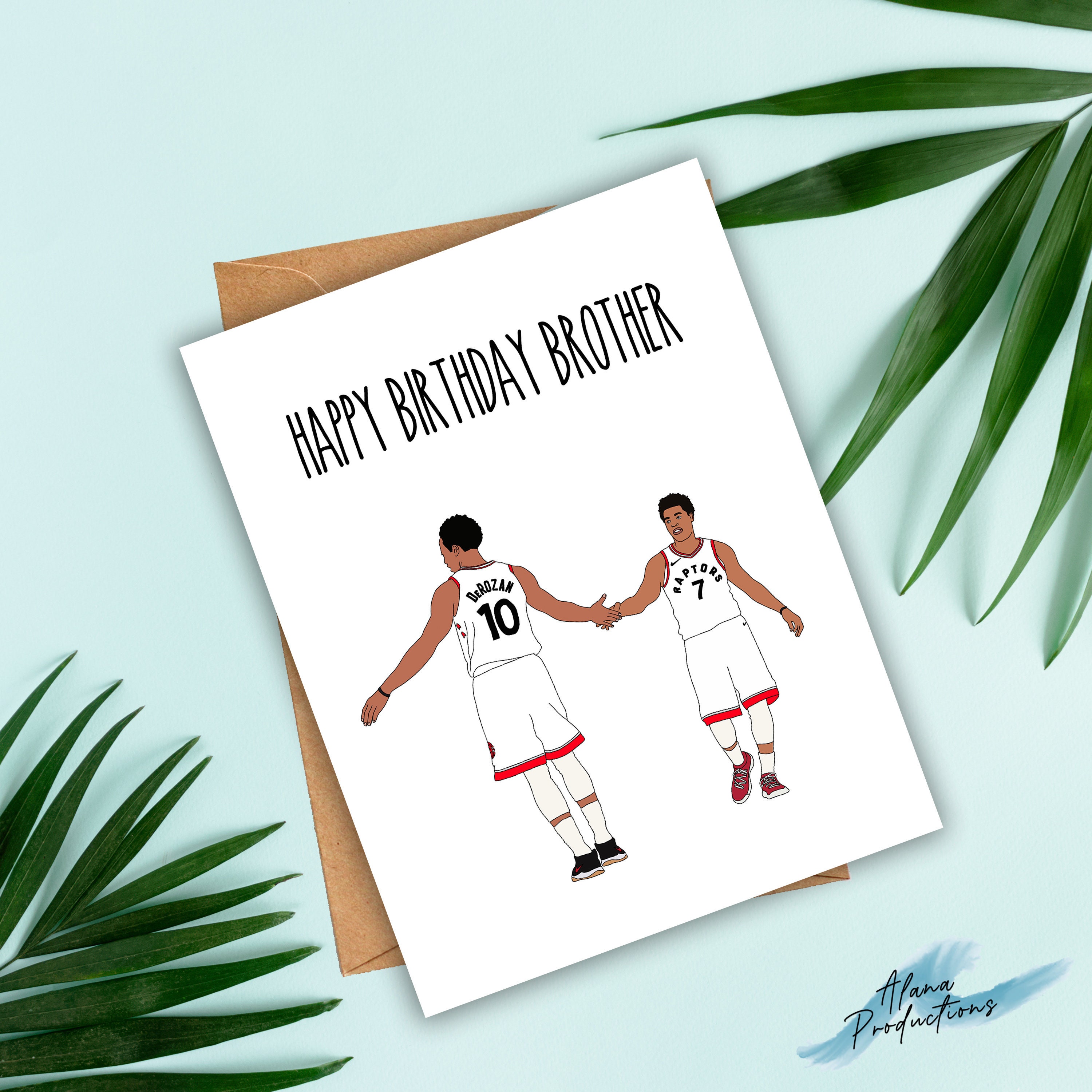 Raptors Birthday Card, Demar Derozan and Kyle Lowry Card - Etsy