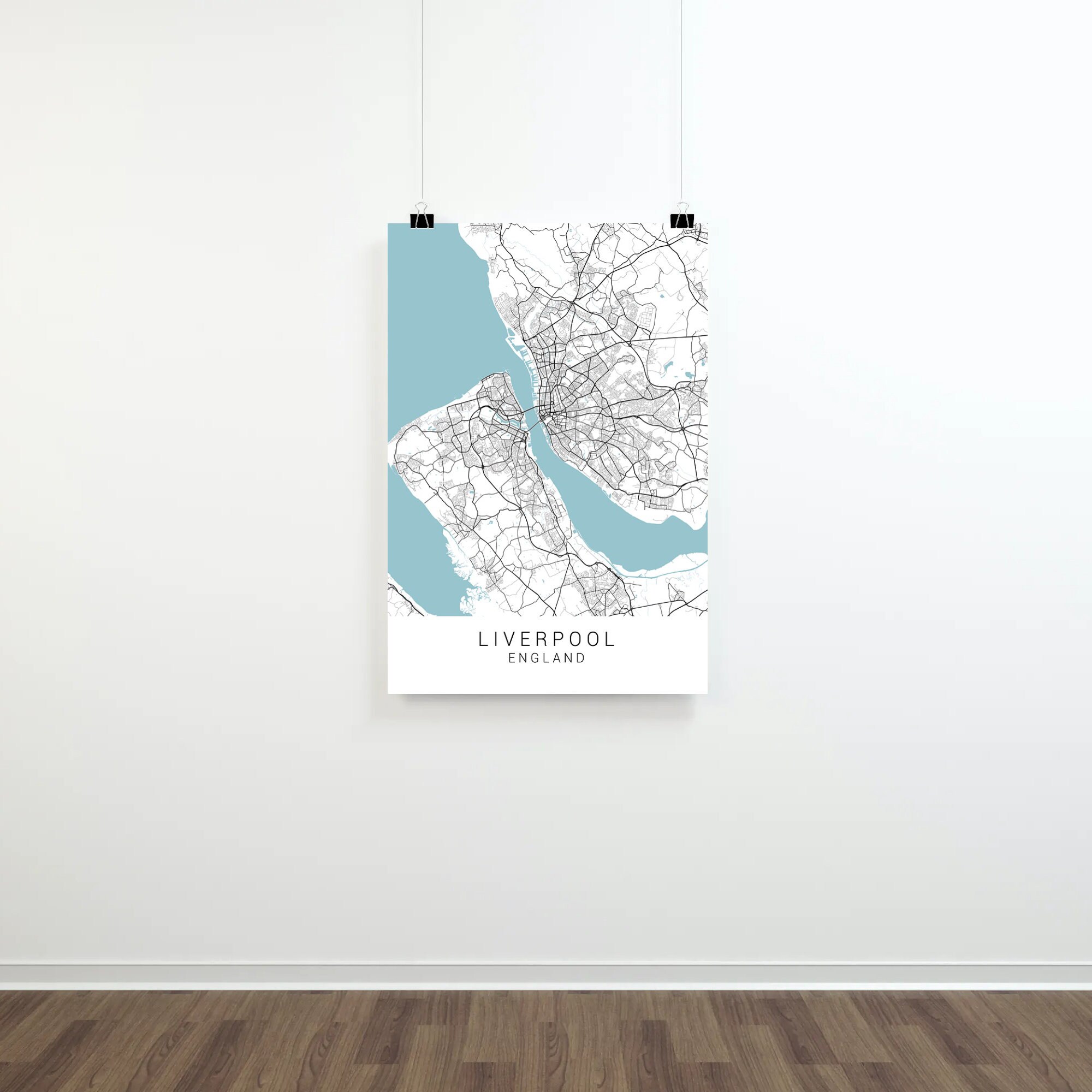 Liverpool Map Print Liverpool Poster Liverpool Wall Art - Etsy