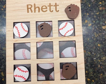 Baseball Tic Tac Toe | Etsy