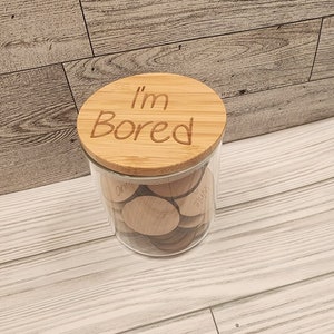 I'm Bored Jar | Extra Large I'm Bored Jar, Boredom Jar, Activity Jar ...
