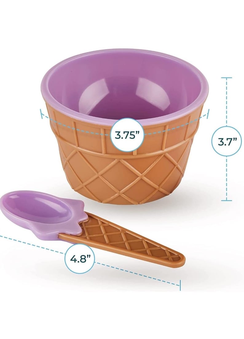 Personalized Ice Cream Bowl Ice Cream Bowl With Spoon Kids - Etsy