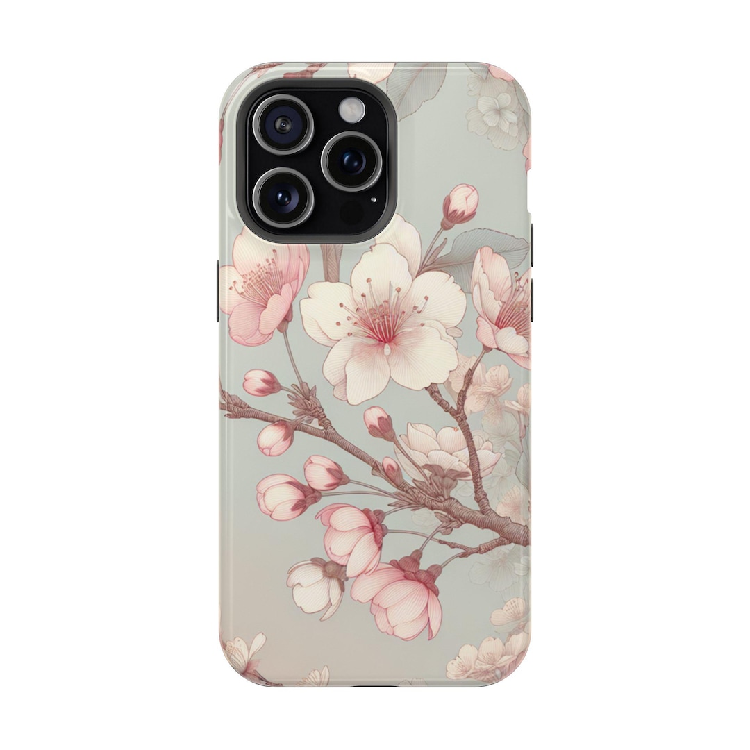 Magsafe® Cherry Blossom Phone Case Magnetic Tough Case for iPhone 13 14 ...