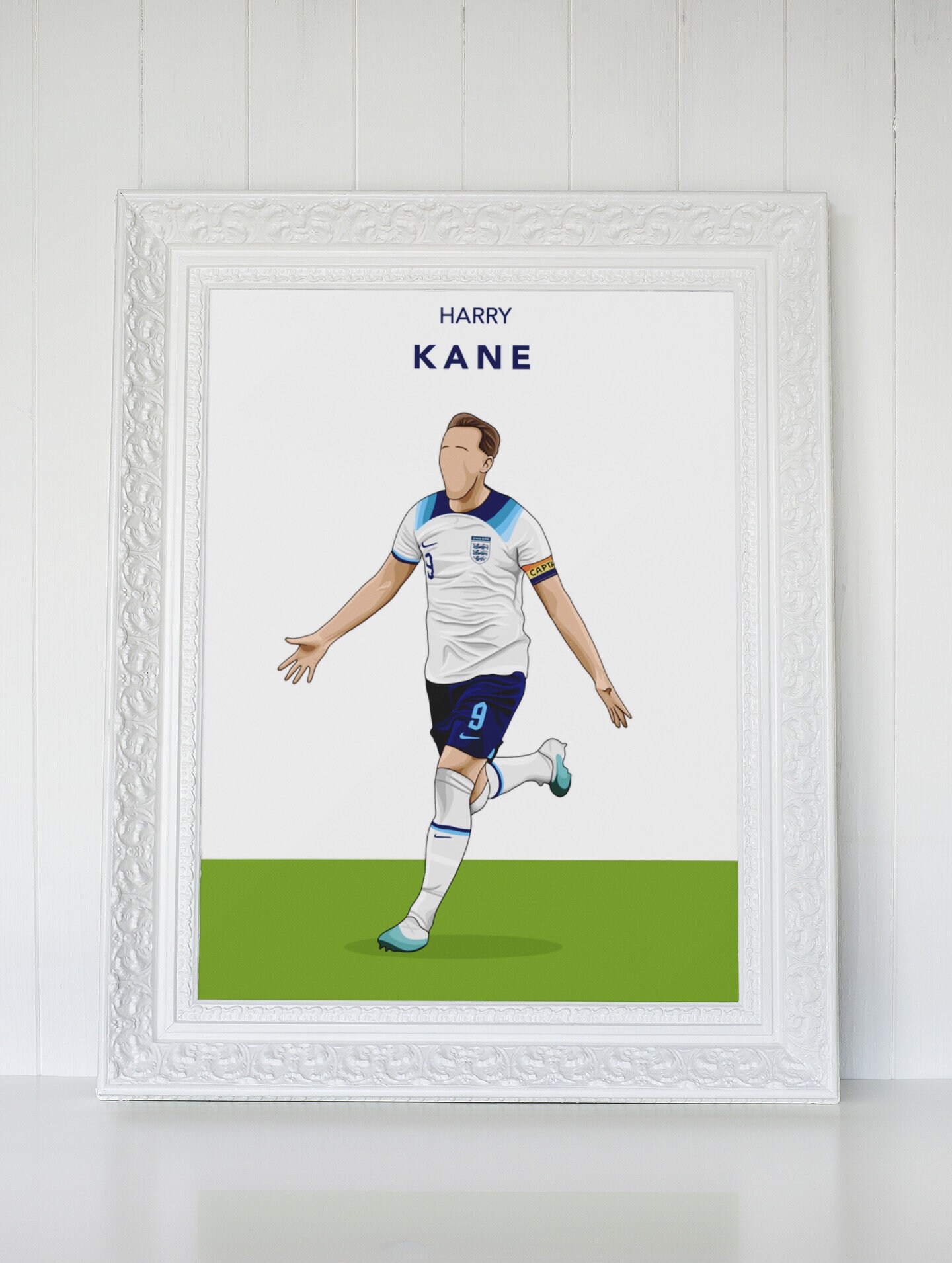 Harry Kane Poster England Fc Poster England Gifts Football Print Kane ...