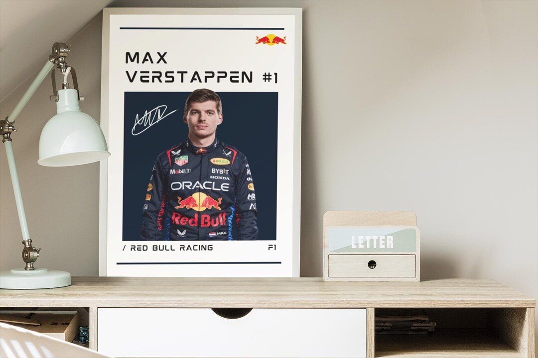 Max Verstappen Poster Printable Wall Art Formula One Print Sports Wall ...