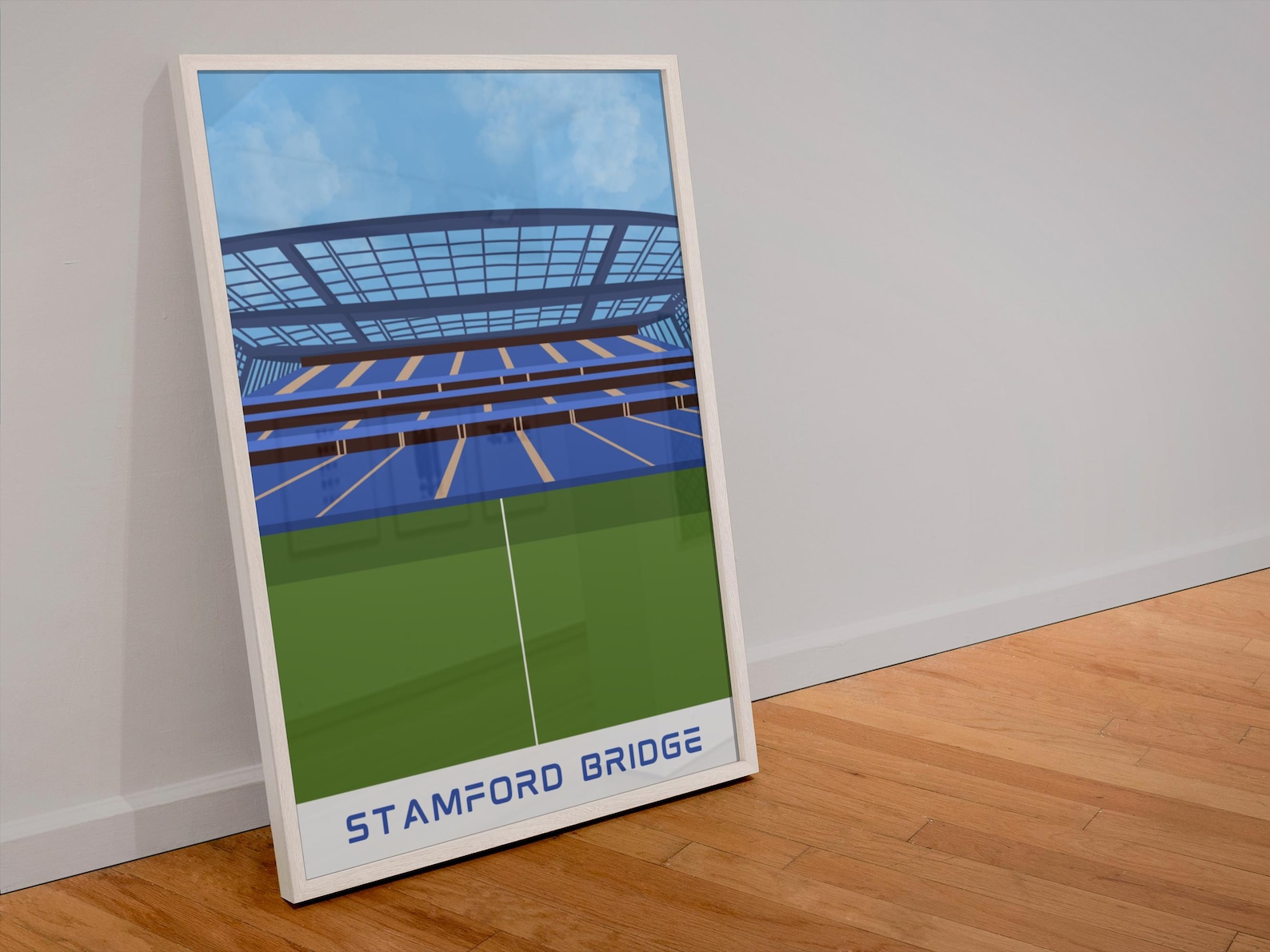Chelsea FC Stadium Poster Wall Art Football Soccer Stamford Bridge ...