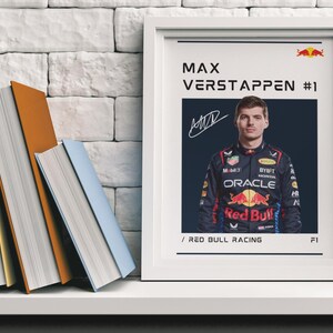 Max Verstappen Poster Printable Wall Art Formula One Print Sports Wall ...