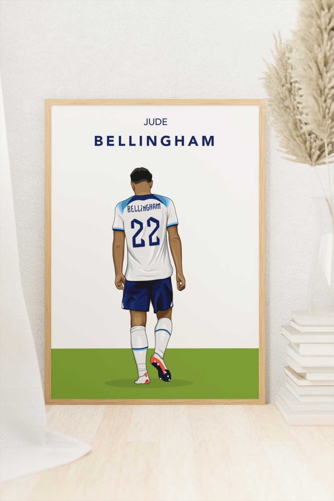 Jude Bellingham Poster Wall Art Football Soccer England FC Poster ...