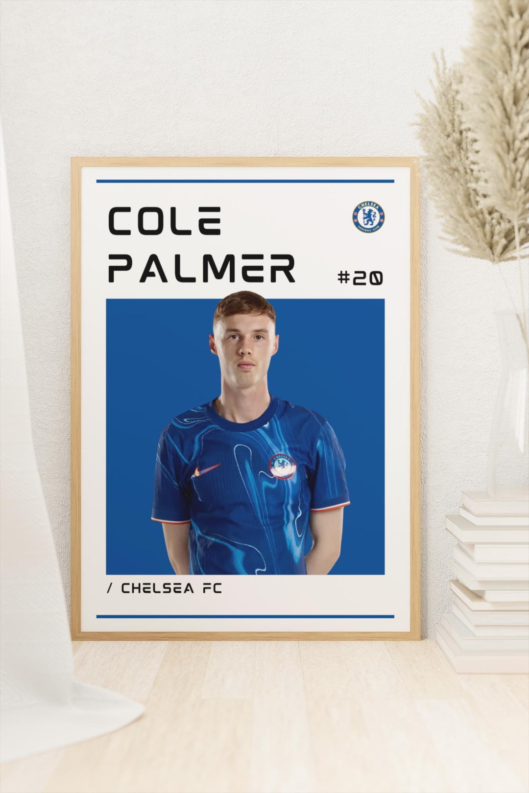 Cole Palmer Poster Wall Art Football Soccer Chelsea FC Poster Modern ...