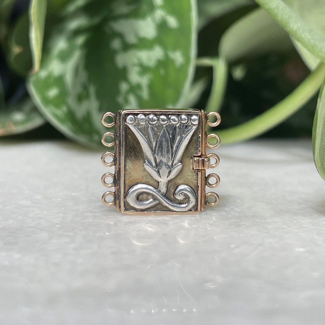 Victorian Gold 5 String Clasp Antique 9ct Egyptian Revival - Etsy