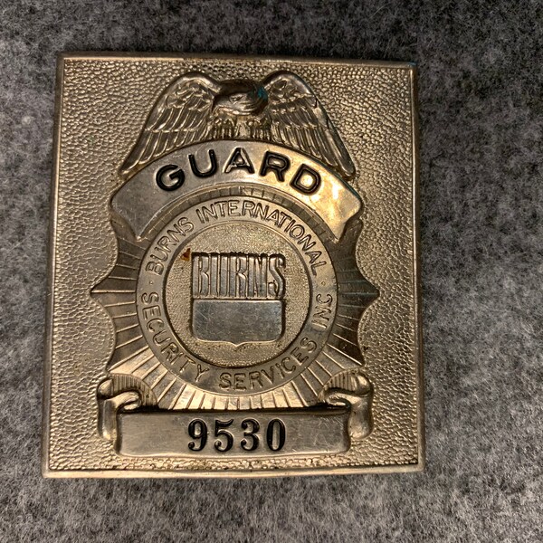 Burns Security Badge - Etsy