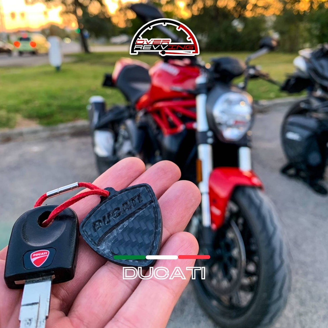 Ducati Carbon Fiber Keychain - Etsy