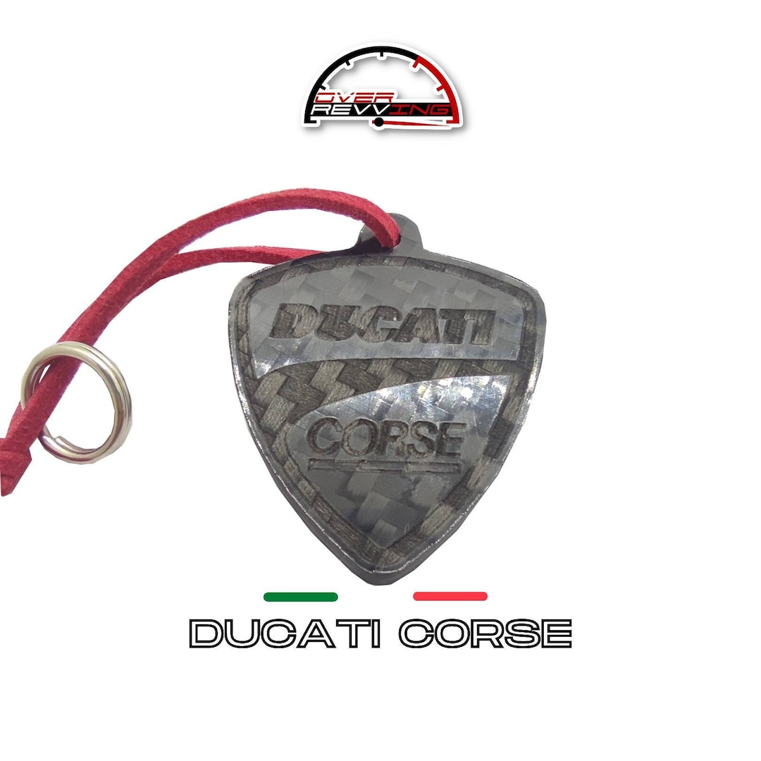 Ducati Corse Carbon Fiber Keychain - Etsy