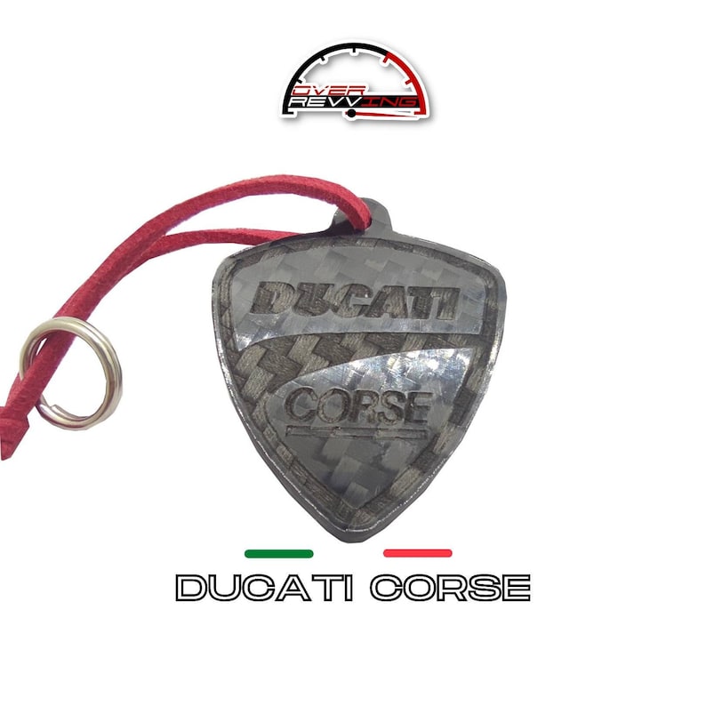 Ducati Corse Carbon Fiber Keychain - Etsy