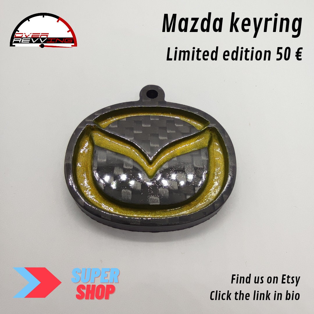 Mazda Limited Edition Carbon Fiber Keychain - Etsy