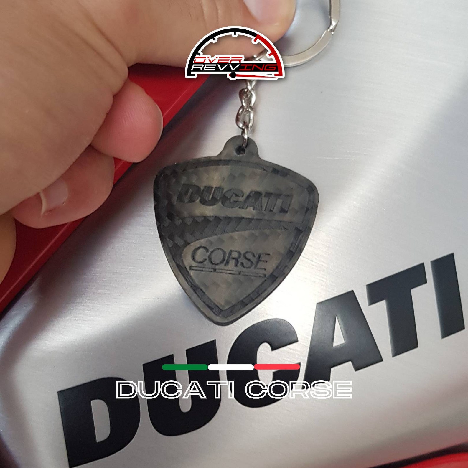 Ducati Corse Carbon Fiber Keychain - Etsy