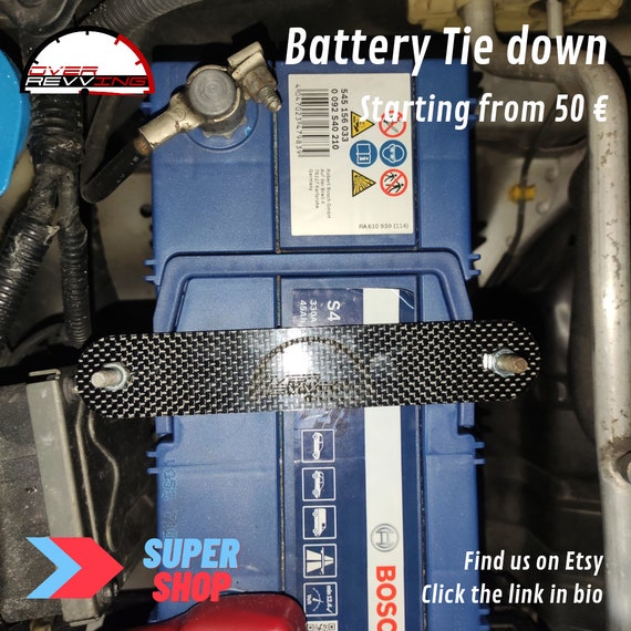 E36 battery tie down store