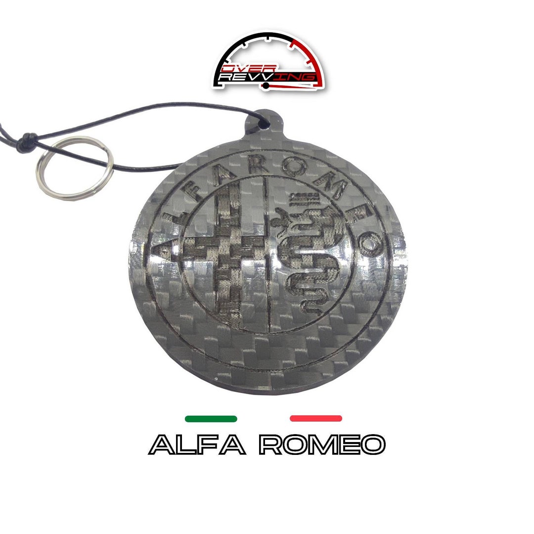 Alfa Romeo Carbon Fiber Keychain - Etsy