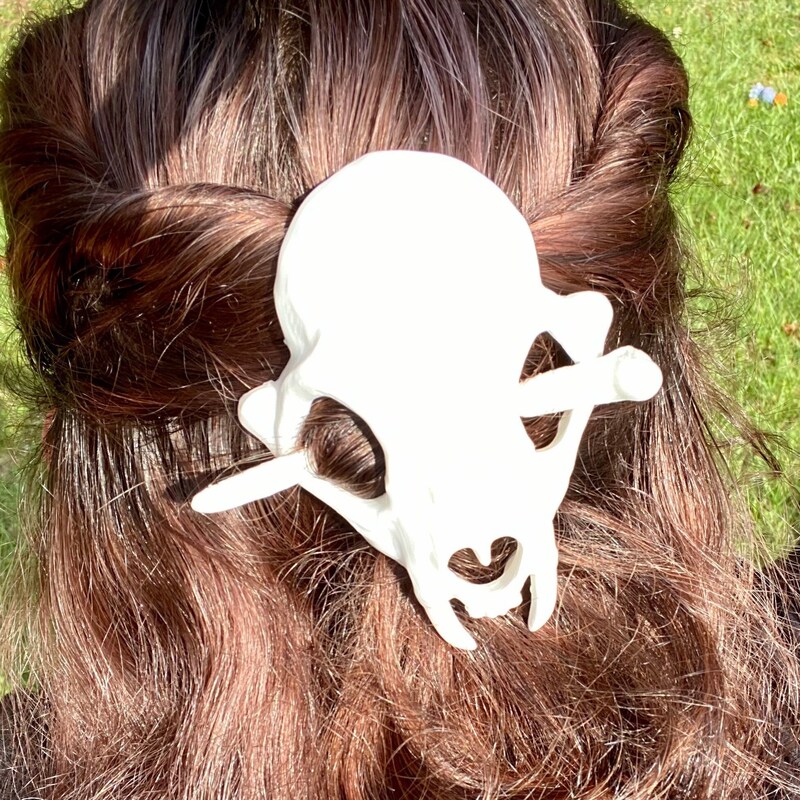 Skull Hair Pin - Etsy