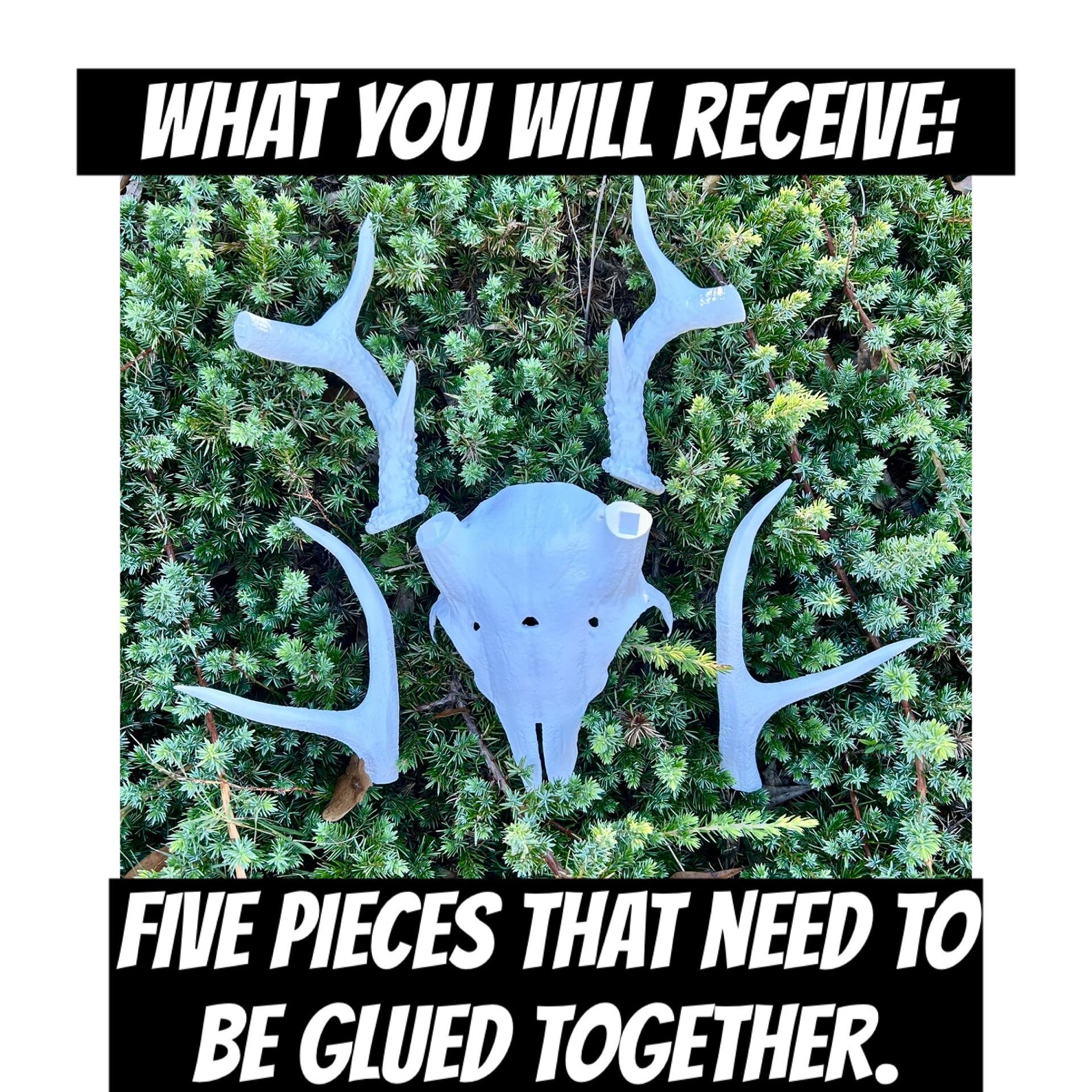 Deer Skull Antler Head Cap Deer Crown DIY Costume Rennasaince Halloween ...