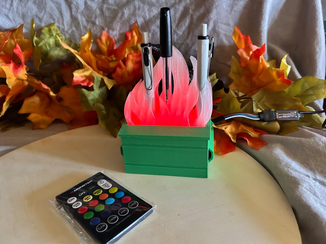 Dumpster Fire Pen Holder Office Decor Pen Holder Office Humor - Etsy