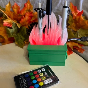 Dumpster Fire Pen Holder Office Decor Pen Holder Office Humor - Etsy