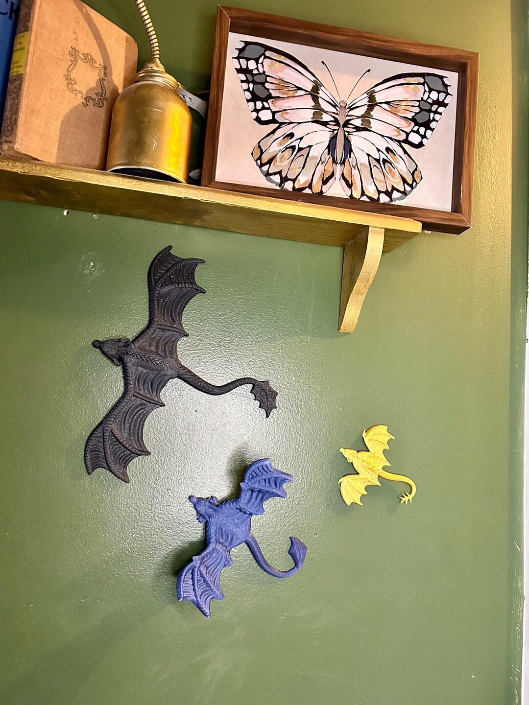 Dragon Wall Decor Dragon Trio Dragon Mates Dragon Baby Dragon Book ...