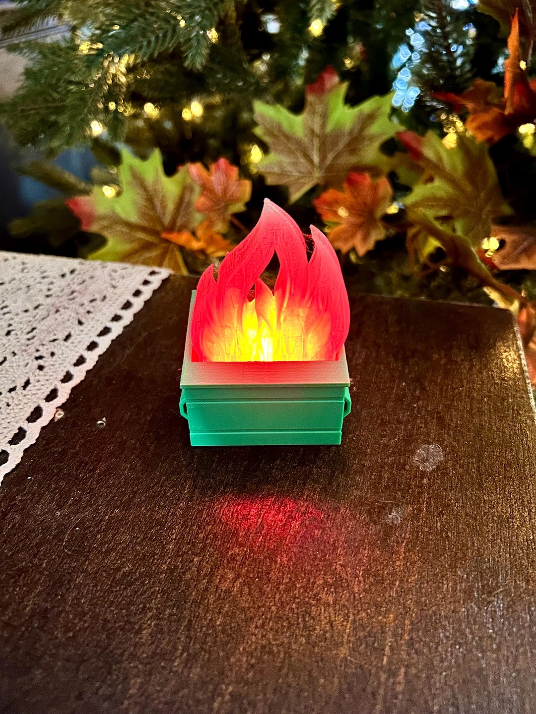 3D Printed Dumpster Fire Desk Decor, Funny Office Gift - Etsy