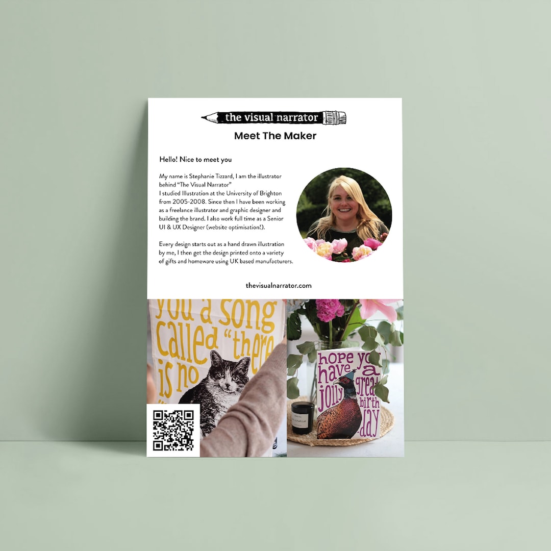 Meet the Maker Custom A4 Sign Digital or Printed - Etsy