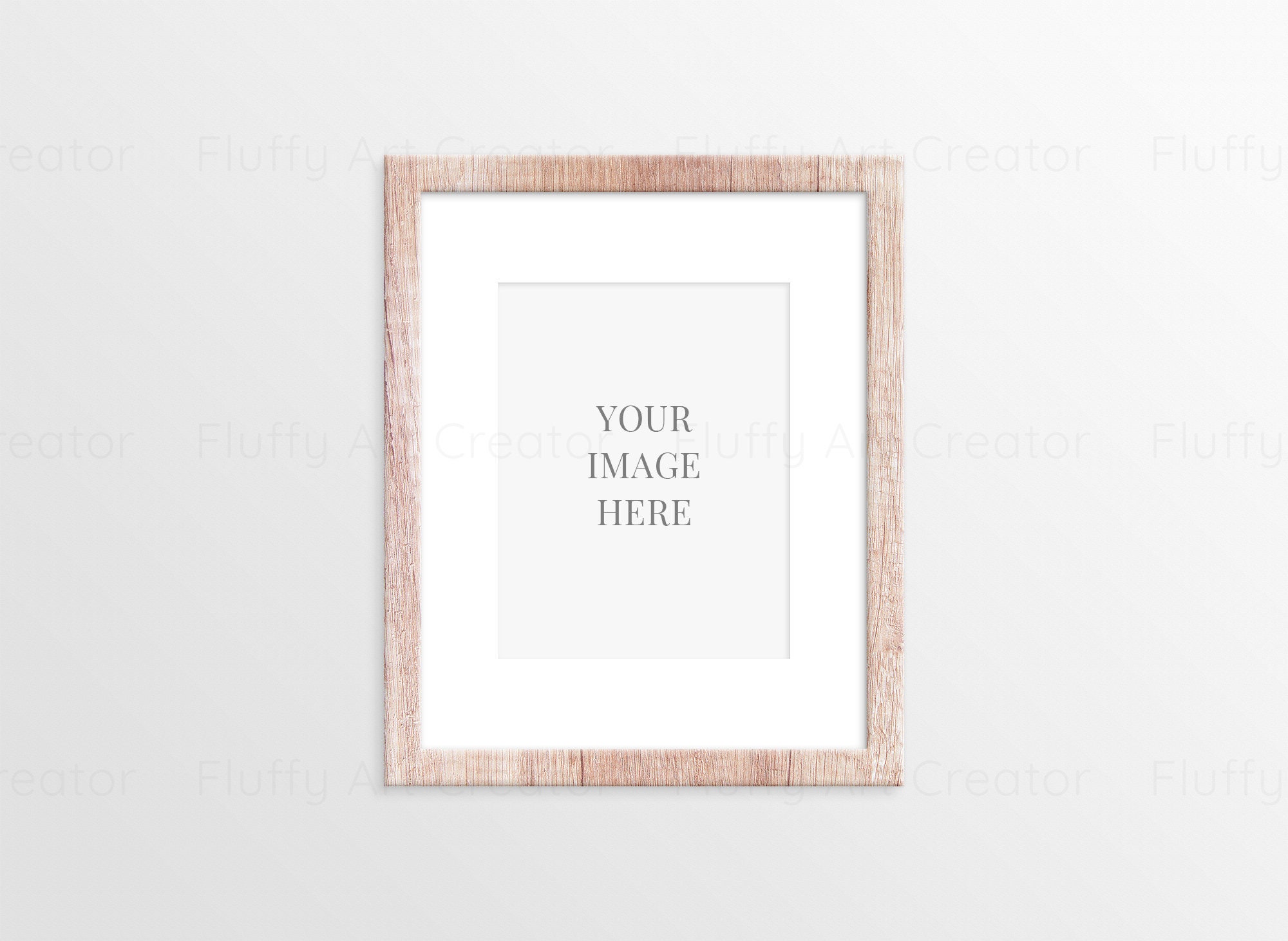 8x10 Digital Frame Mockup Vertical Wood Frame Mockup Boho - Etsy