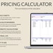 Purple Pricing Calculator Spreadsheet to Price Handmade Products ...