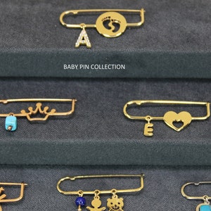 14K Solid Gold New Born Baby Pin Baby Brooch New Born Baby - Etsy