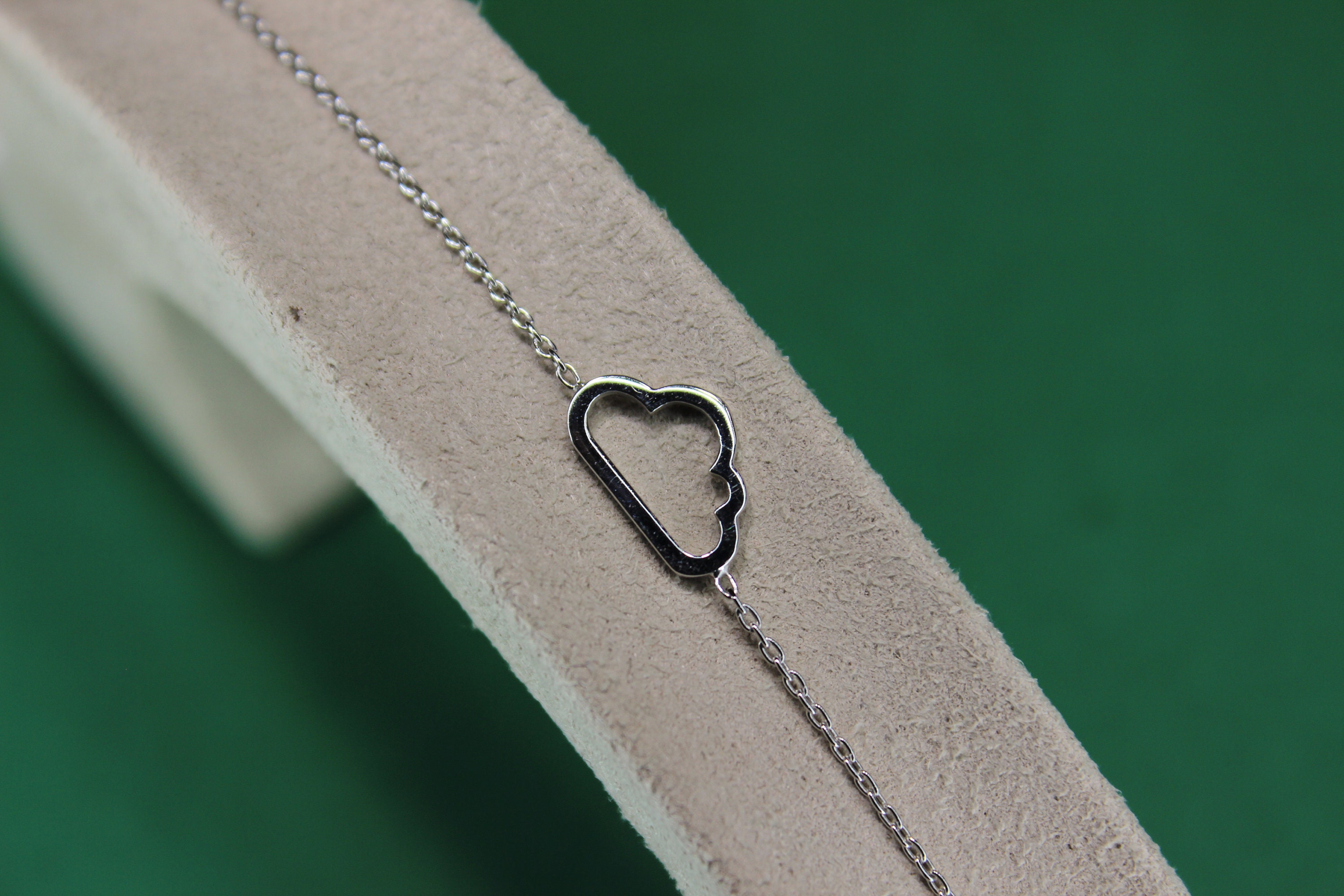 14K Real Gold Cloud Bracelet Minimalist Cloud Bracelet | Etsy