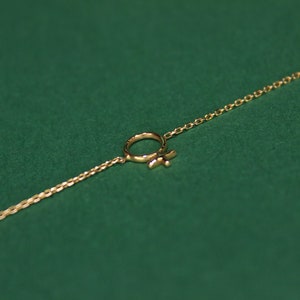 Minimalist Venus Sign 14K Real Solid Gold Female Symbol - Etsy