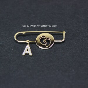 14K Solid Gold New Born Baby Pin Baby Brooch New Born Baby - Etsy