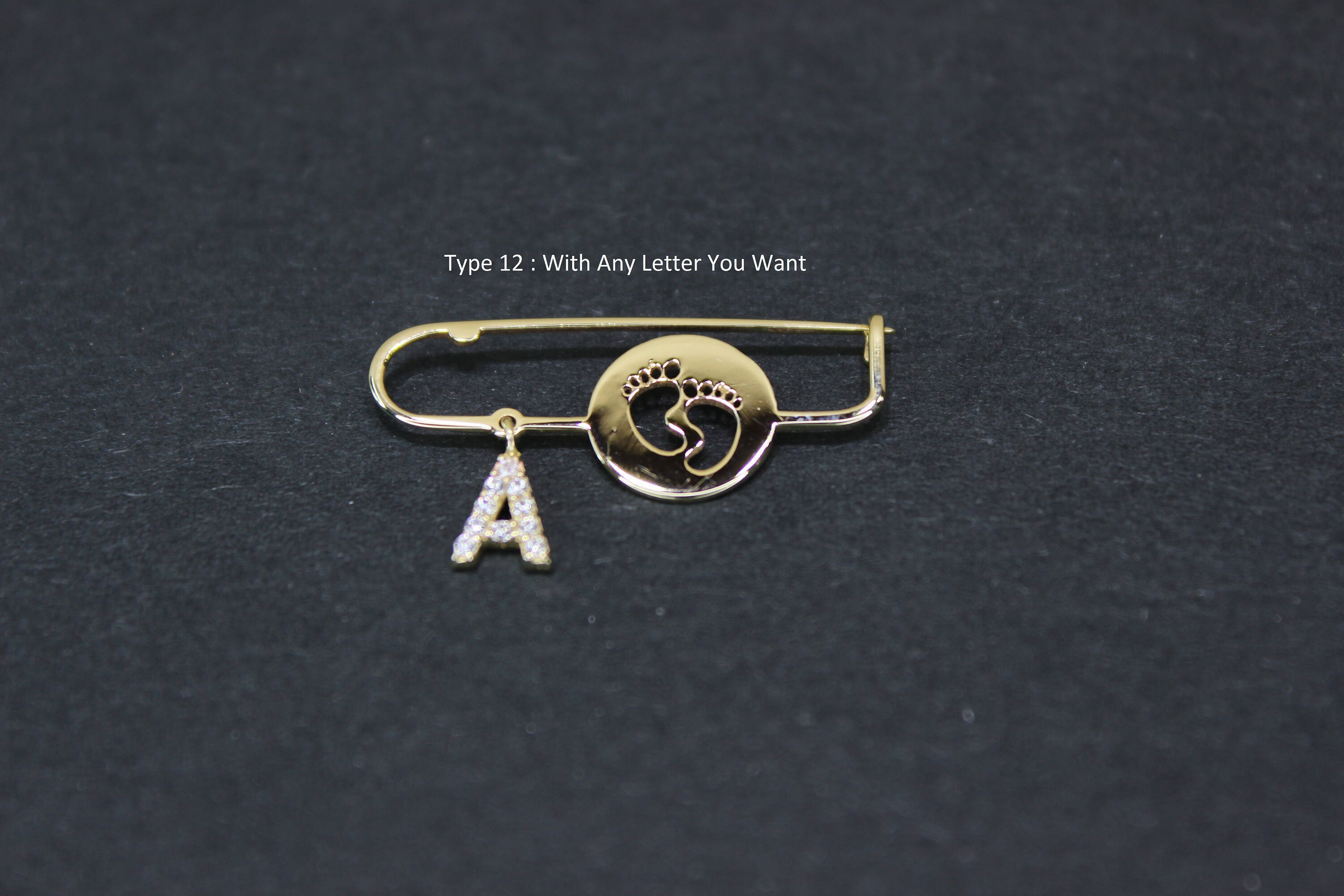 14K Solid Gold New Born Baby Pin Baby Brooch New Born Baby - Etsy