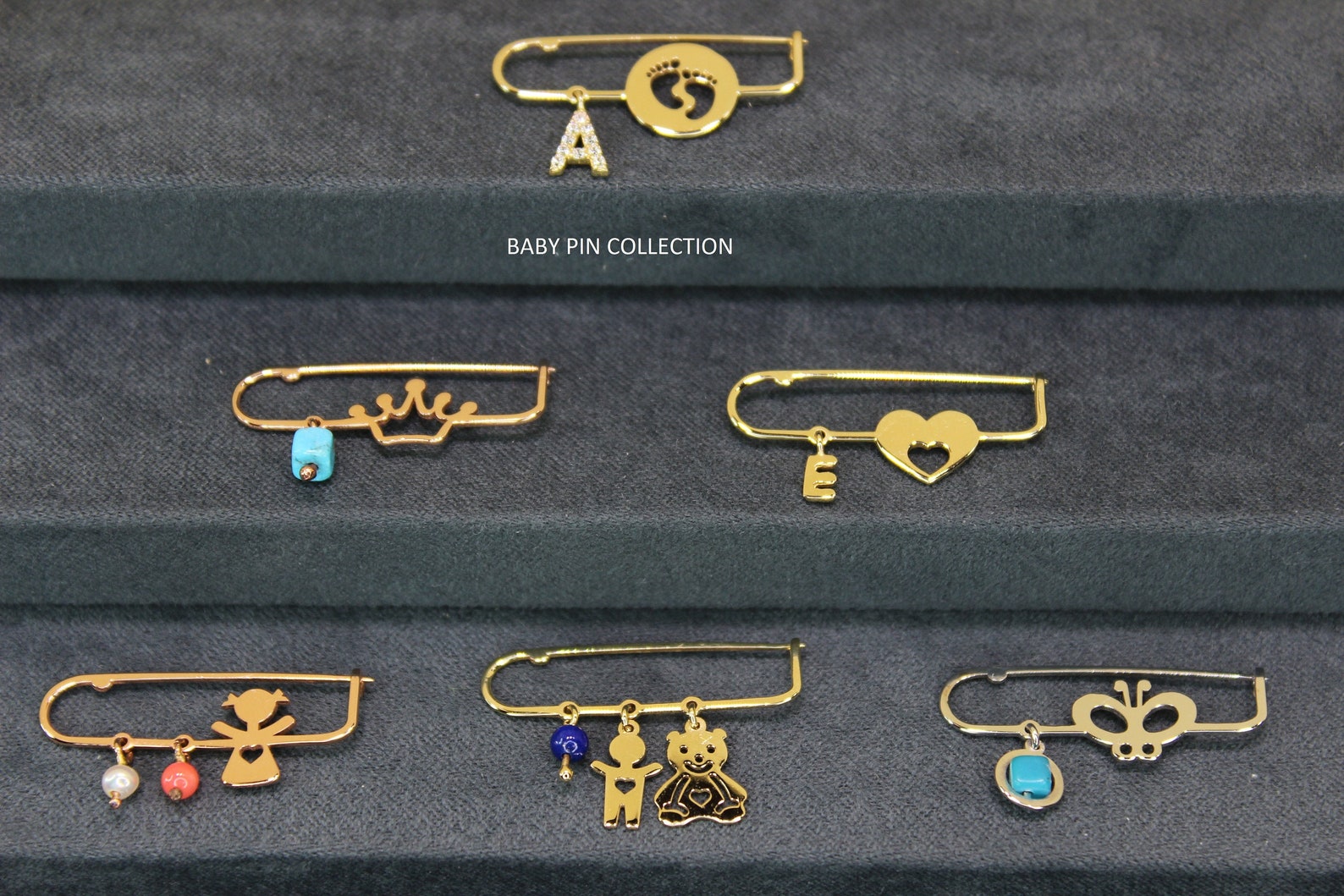 14K Solid Gold New Born Baby Pin Baby Brooch New Born Baby - Etsy